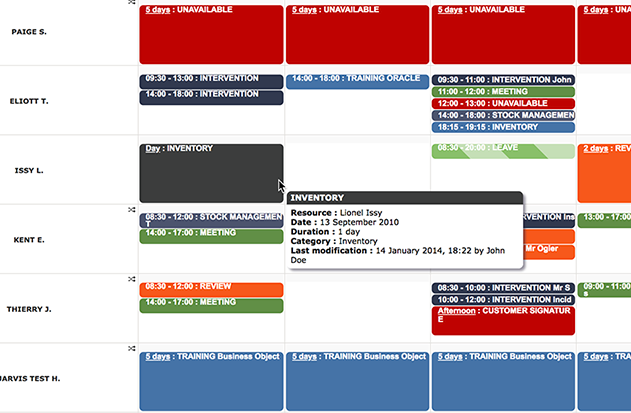 Netside Planning - Logiciel de gestion de planning d'équipe par Internet Netside Planning - Logiciel de gestion de planning d'équipe par Internet
